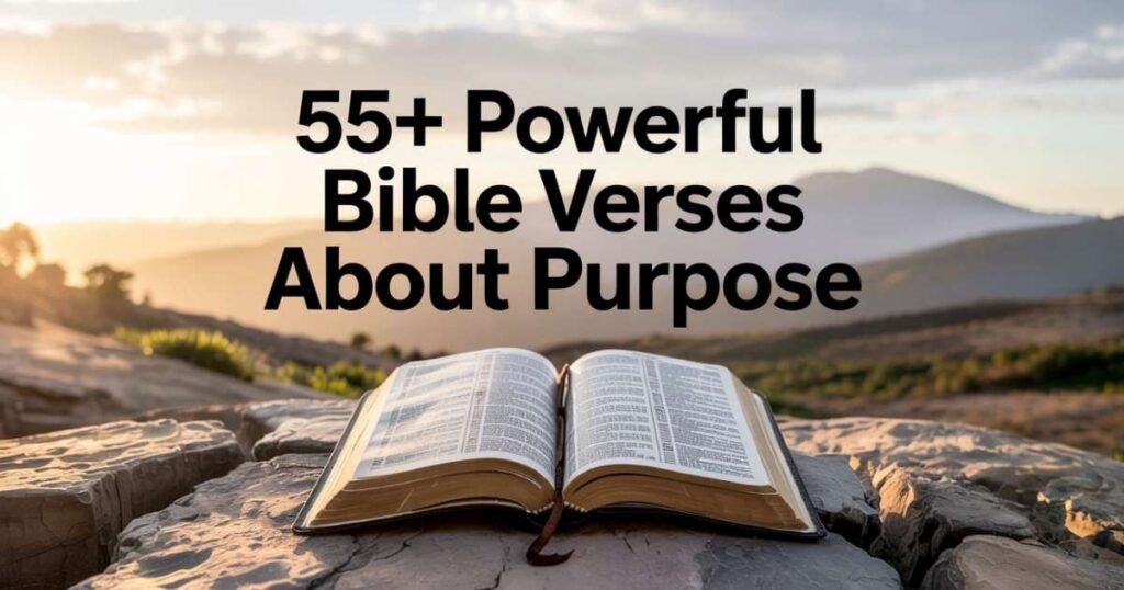 55+ Powerful Bible Verses About Purpose