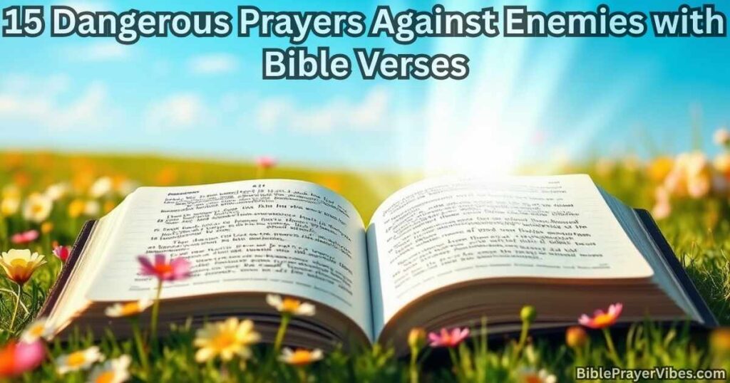 15 Dangerous Prayers Against Enemies with Bible Verses
