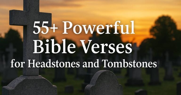 55+ Powerful Bible Verses for Headstones and Tombstones